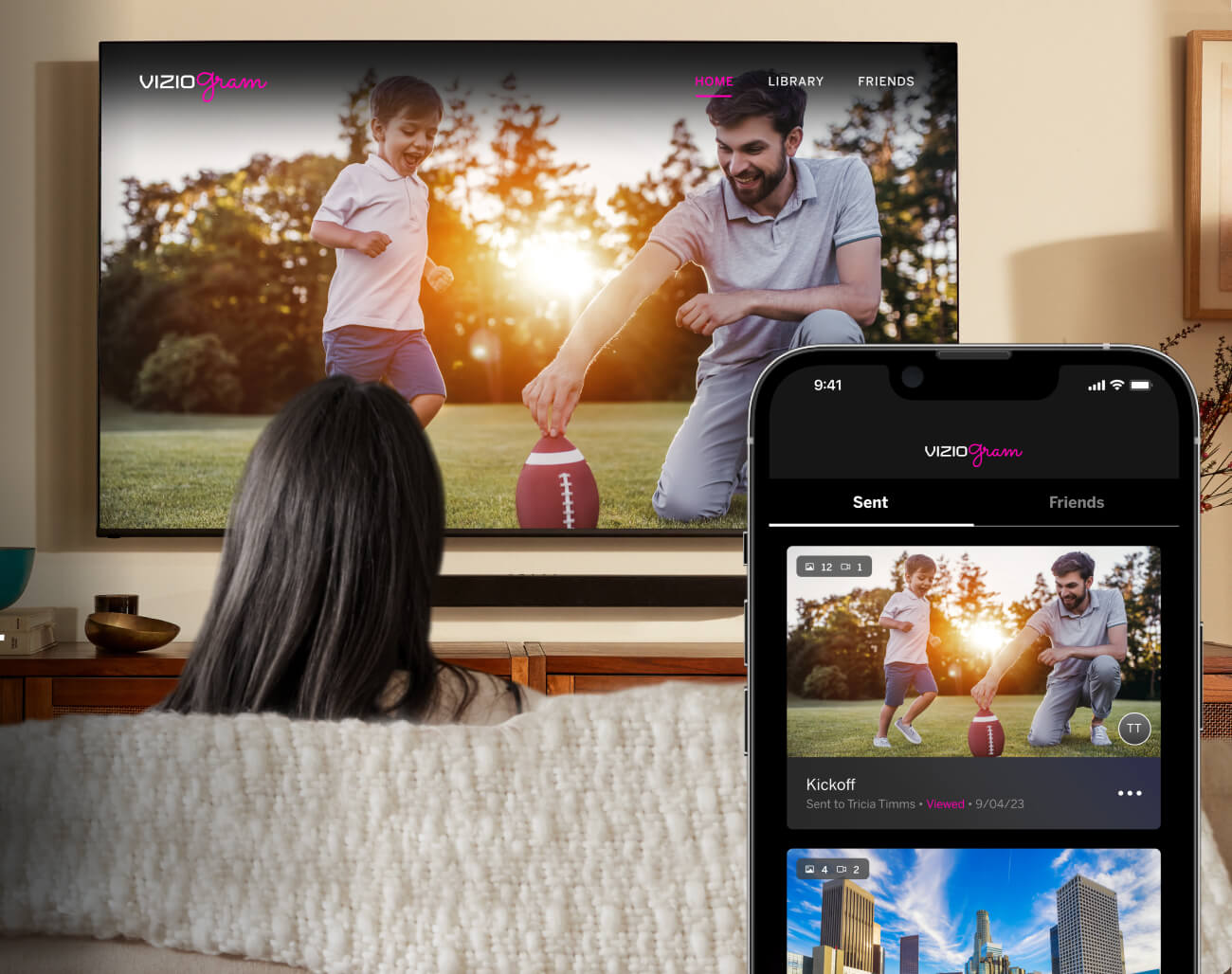 Share Your Football Fever with VIZIOgram